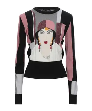 Dolce & Gabbana Multicolor Geometric Knit Sweater