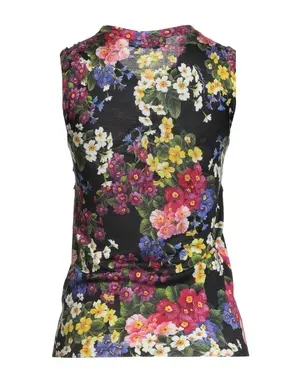 Dolce & Gabbana Floral Print Sleeveless Crewneck Jumper