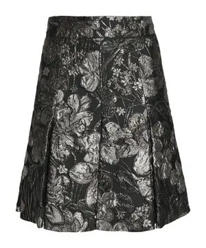 Dolce & Gabbana Floral Jacquard Midi Skirt