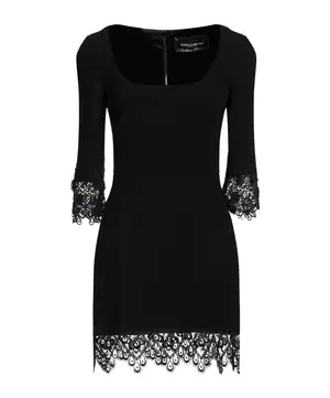 Dolce & Gabbana Solid Color Dress - Black