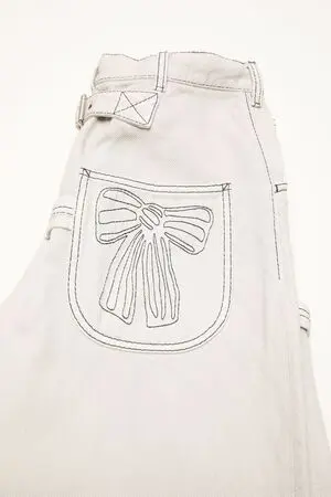 Acne Studios Bow Embroidered Trousers