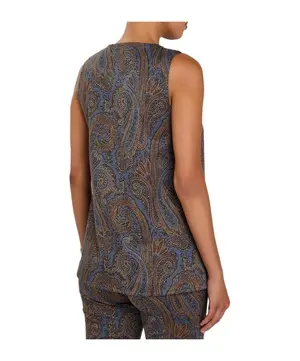 Etro Paisley-jacquard Woven Vest