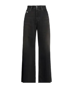 DIESEL® Plain Colour Straight-leg Jeans - Black