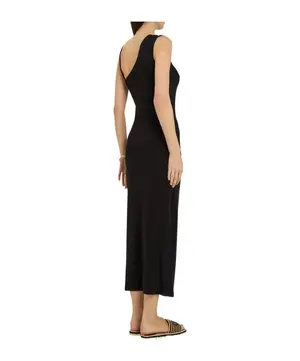 Max Mara One-shoulder Gathered Stretch-jersey Midi Dress