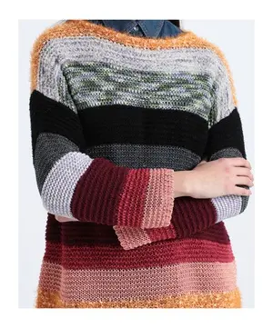 MAXCO. Max&co. Striped Boat Neck Sweater