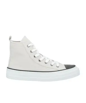 Brunello Cucinelli Lace-up High-top Casual Shoes - White
