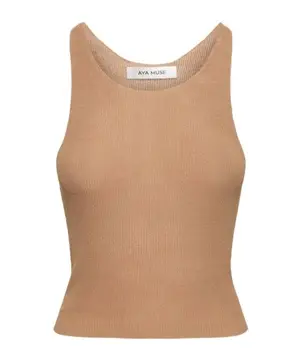 AYA MUSE Knit Vest - Nude