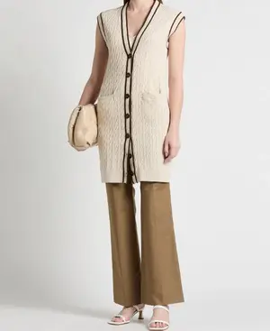 Brunello Cucinelli Sleeveless Cardigan With Pockets