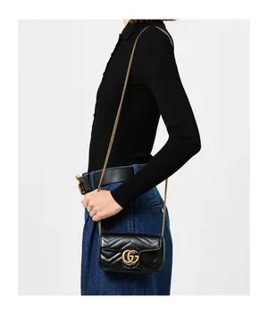 Gucci Marmont Mini Woc Bag With Chain Strap
