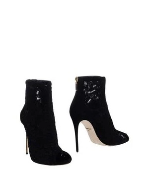 Dolce & Gabbana Suede Lace-up Ankle Boots