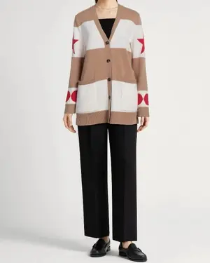 Max Mara Striped Knit Cardigan