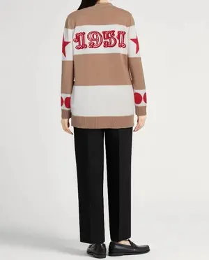 Max Mara Striped Knit Cardigan
