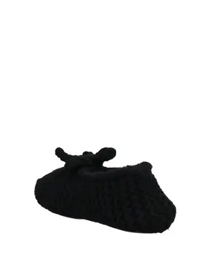 Dolce & Gabbana Round Toe Ballet Flats With Bow Detailing