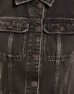 DIESEL® Sleeveless Denim Vest With Button Fastenings And Flap Pockets