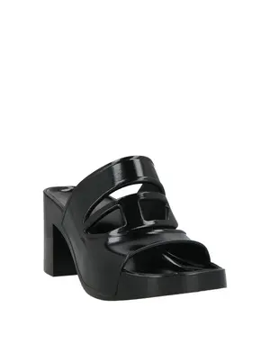 DIESEL® Rubber Block Heel Sandals - Black