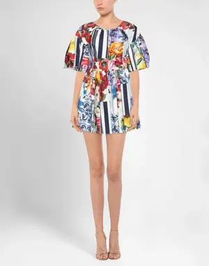 Dolce & Gabbana Floral Short Sleeve Dress
