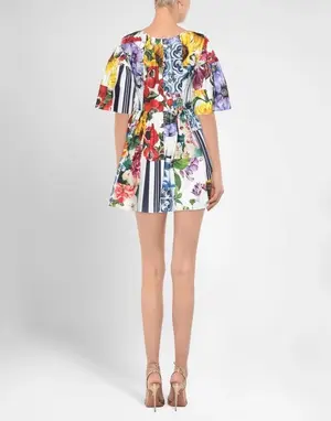 Dolce & Gabbana Floral Short Sleeve Dress