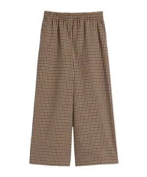 Max Mara Houndstooth Wide Leg Pants