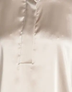 MAXCO. Max&co. Long Sleeve Top With Stand Collar