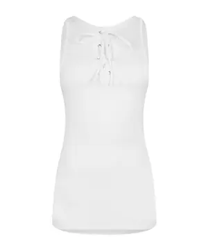 Prada Tie-neck Vest - White