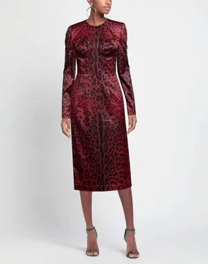 Dolce & Gabbana Leopard Print Fitted Dress