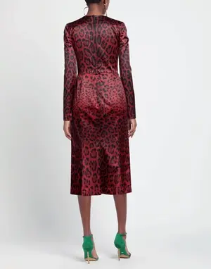 Dolce & Gabbana Leopard Print Fitted Dress