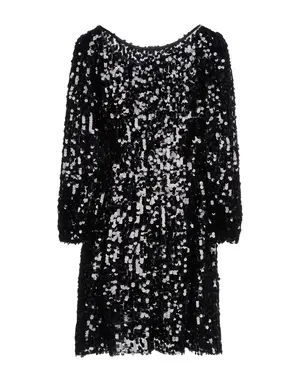 Dolce & Gabbana Sequin Mesh Long-sleeve Dress