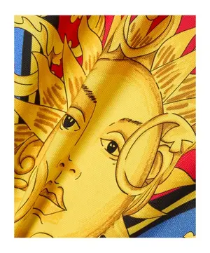 Versace Foulard Printed Silk Twill Scarf