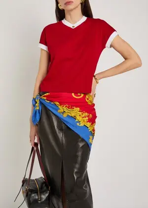 Versace Foulard Printed Silk Twill Scarf