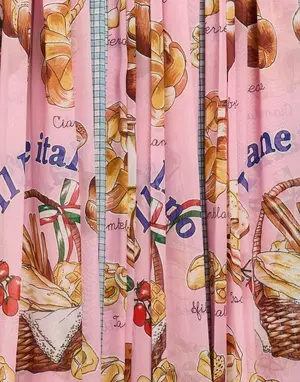 Dolce & Gabbana Colorful Long-sleeve Dress