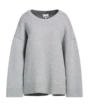 GANNI Crew Neck Sweater - Gray