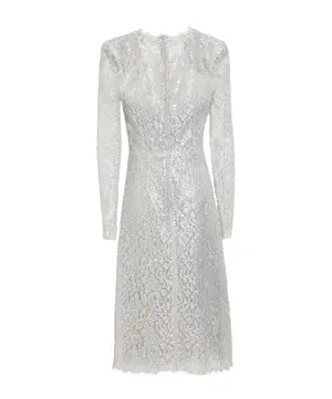Dolce & Gabbana Lace Long-sleeve Dress