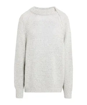 MAXCO. Max&co. Ribbed Crew Neck Sweater - White