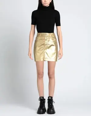 Dolce & Gabbana Solid Color Stretch Mini Skirt