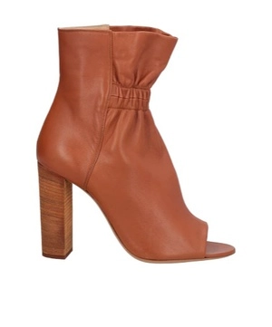 Chloé Open-toe Ankle Boots - Brown