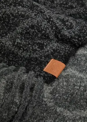 Loewe Anagram Fringed Alpaca-blend Scarf