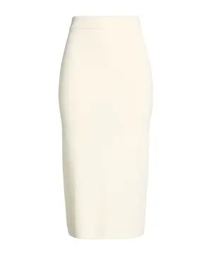 Max Mara Solid-color Knitted Skirt - White