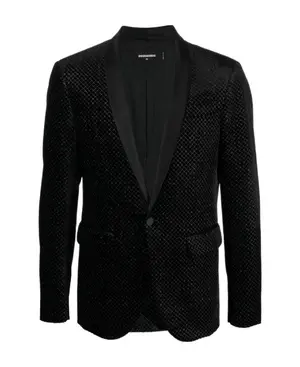 Dsquared2 Single-breasted Long-sleeved Blazer - Black