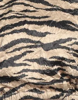 GANNI Zebra Print Satin Cropped Top
