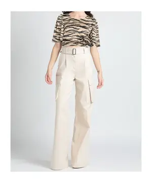 GANNI Zebra Print Satin Cropped Top