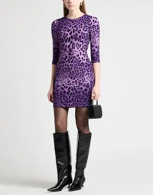 Dolce & Gabbana Leopard Print Slim-fit Dress