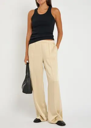 Vince Ribbed Stretch-jersey Tank