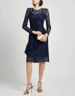 Dolce & Gabbana Lace Long-sleeve Dress