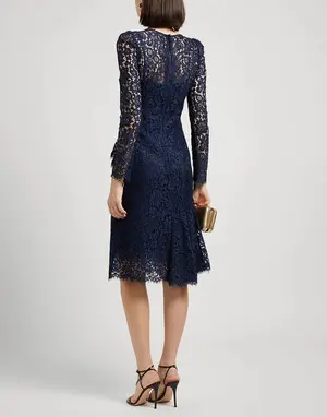 Dolce & Gabbana Lace Long-sleeve Dress