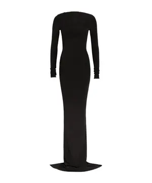 Rick Owens Temple Panelled Stretch-tulle Gown - Black