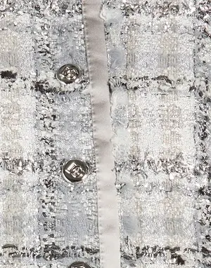 Dolce & Gabbana Plaid Metallic Blazer