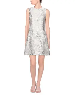 Dolce & Gabbana Metallic Jacquard Sleeveless Crewneck Dress
