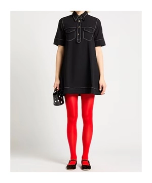 GANNI Short Sleeve Dress