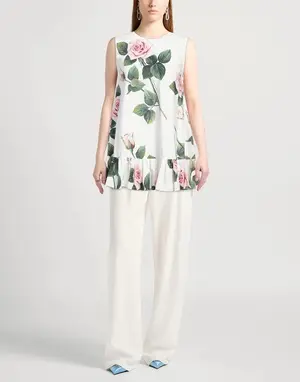 Dolce & Gabbana Sleeveless Peplum Top With Floral Print