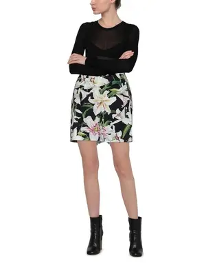 Dolce & Gabbana Pleated Floral Skort